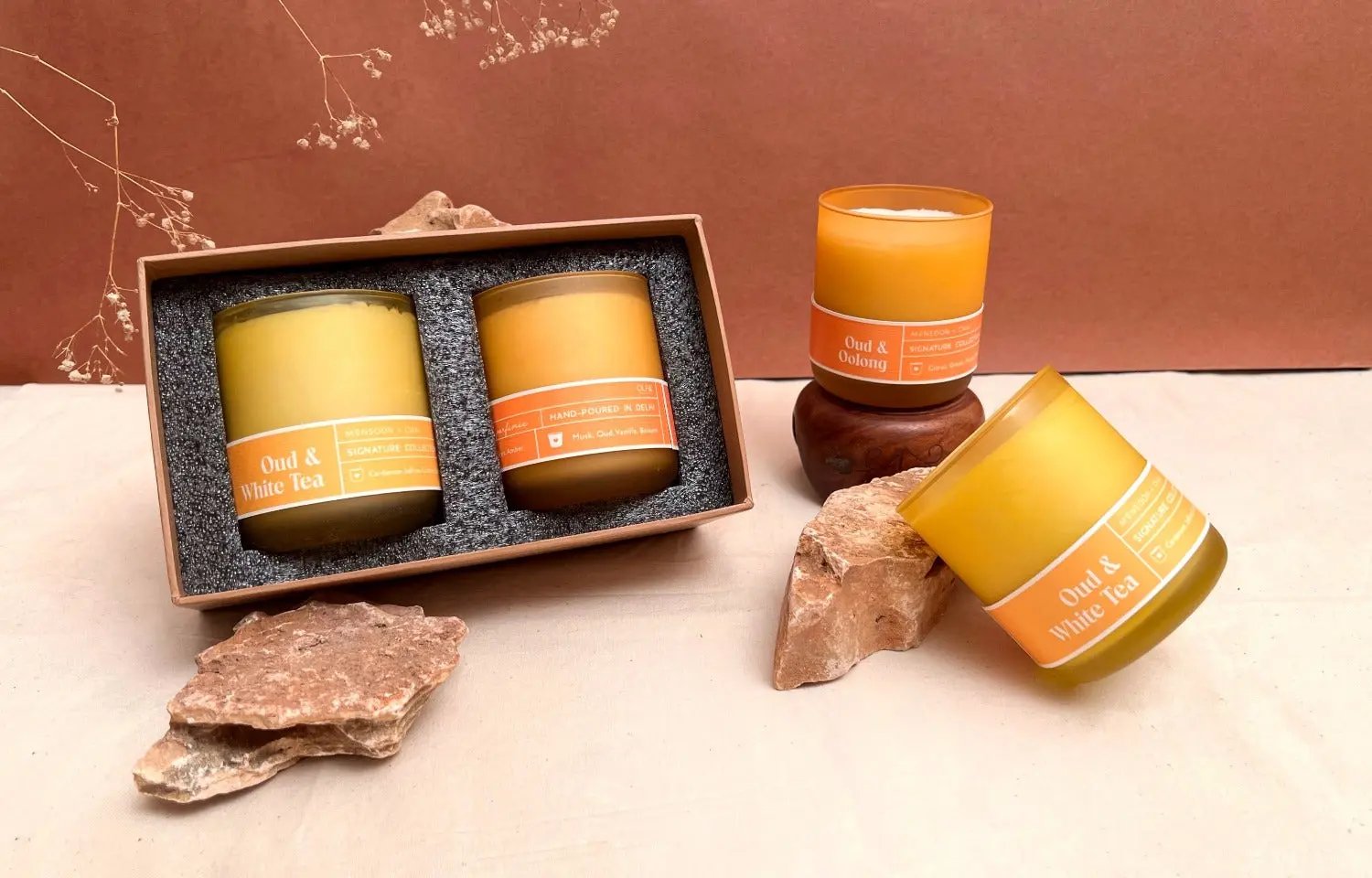 Oud & White Tea + Oud & Oolong | Scented Candle – Olfa Originals