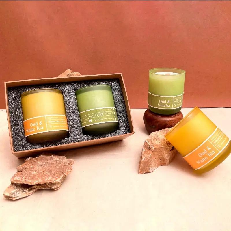 Oud & White Tea + Oud & Matcha | | Scented Candle – Olfa Originals